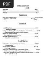 Mozambik Food Menu | PDF | Curry | Sauce