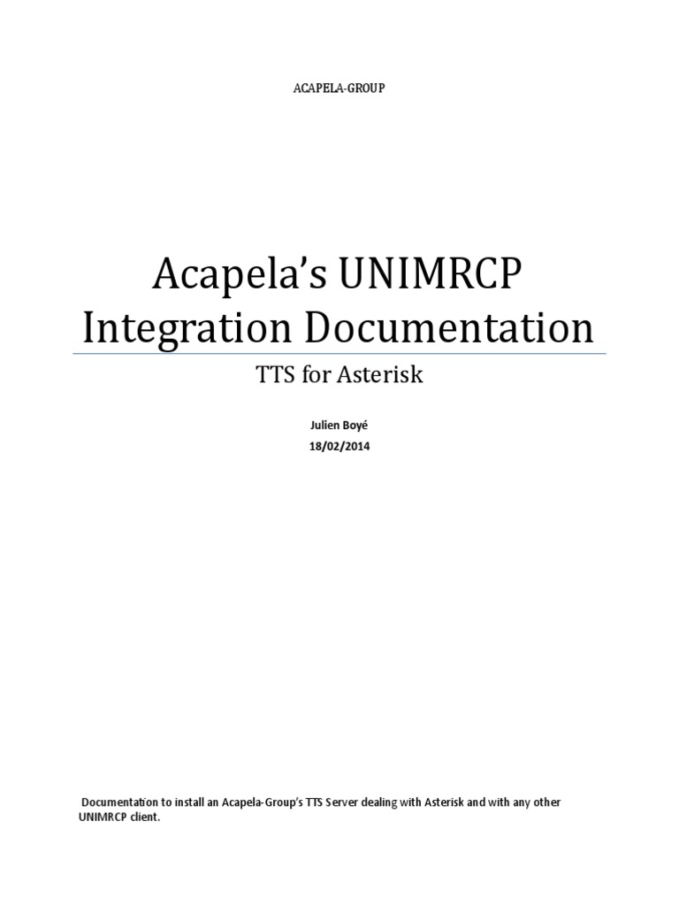 Acapela TTS Server Setup for Asterisk | PDF | Session Initiation ...