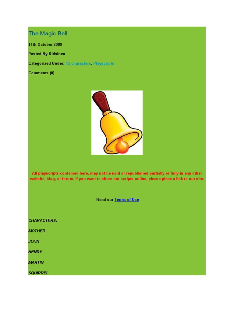 The Magic Bell | PDF