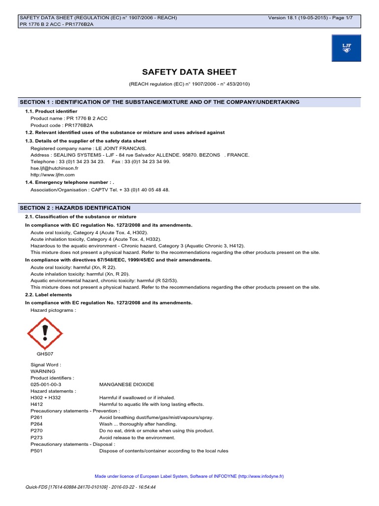 Msds | PDF | Dangerous Goods | Toxicity