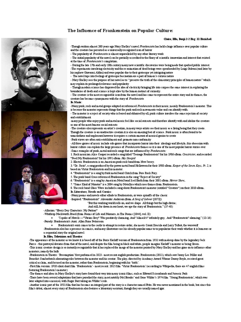 Frankenstein Sheet Final | PDF