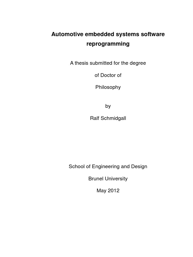 Full Text Thesis | PDF | Embedded System | Product Lifecycle