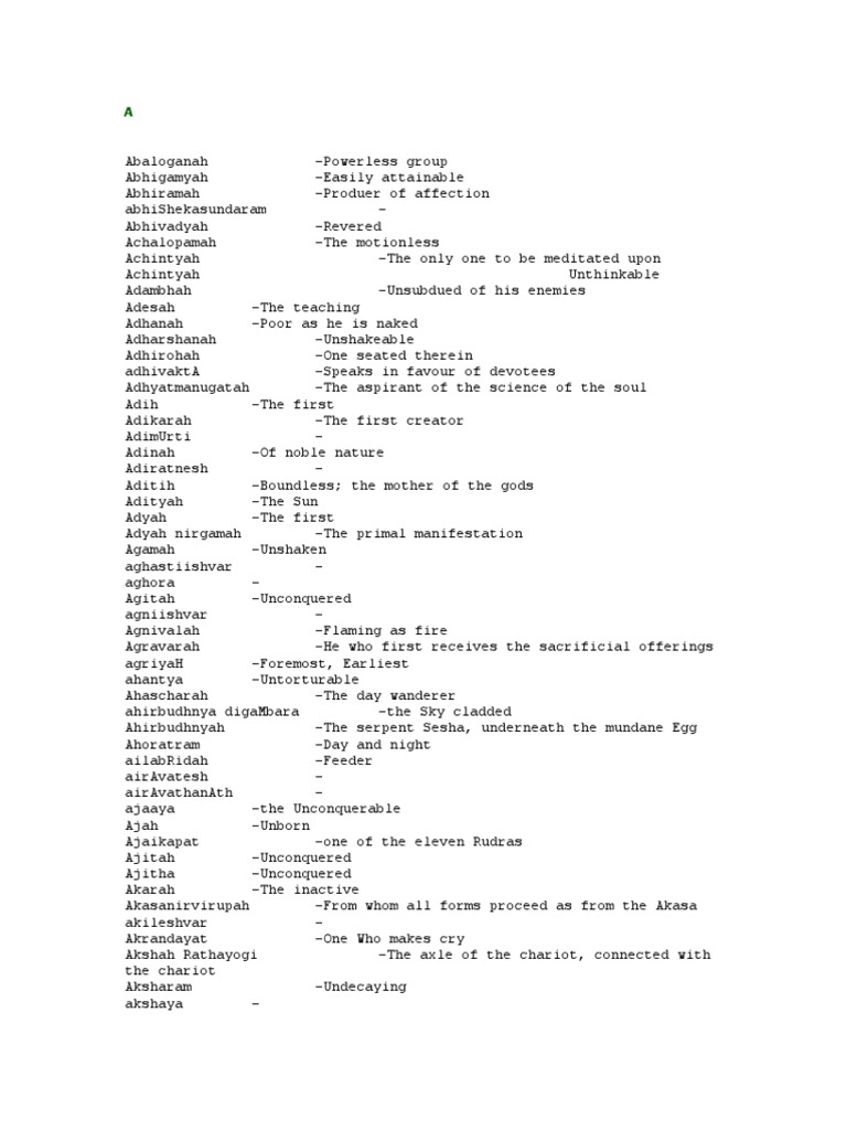1000 Names of Lord Shiva List | PDF | Hindu Literature | Brahman