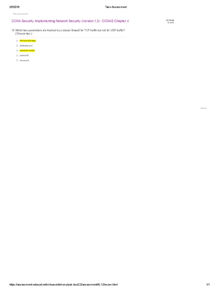 CCNA Security: Implementing Network Security (Version 1.2) - CCNAS Chapter 4 | PDF | Computers