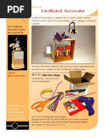 Cardboard Automata Tutorial Guide | PDF | Machines | Mechanical Engineering