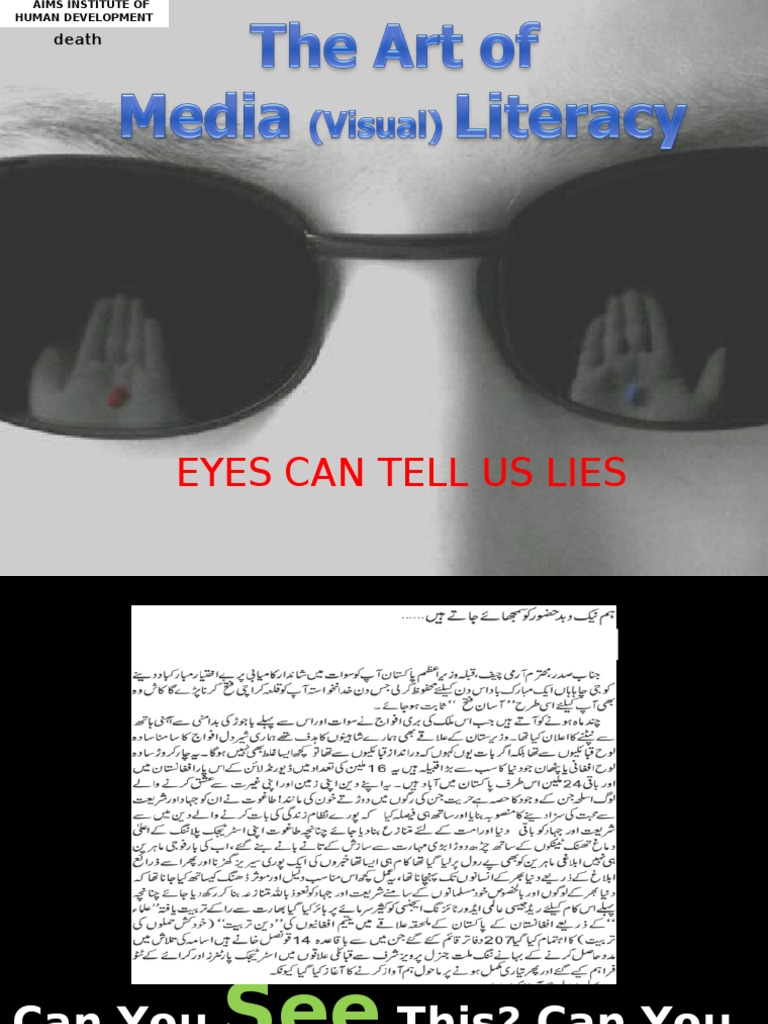 Visual Literacy Presentation | PDF | Mass Media | Image