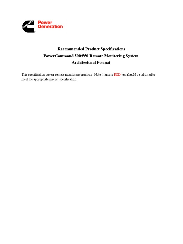 Remote Monitoring System Specifications | PDF | Short Message Service ...