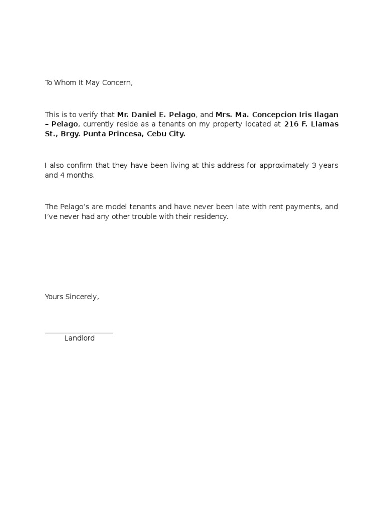 Certificate of Residency | Property Law | Contract Law | Free 30-day ...