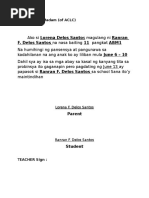 Liham Na Humihingi NG Paumanhin | PDF