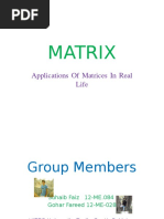Application of Matrices in Real Life | PDF | Matrix (Mathematics ...