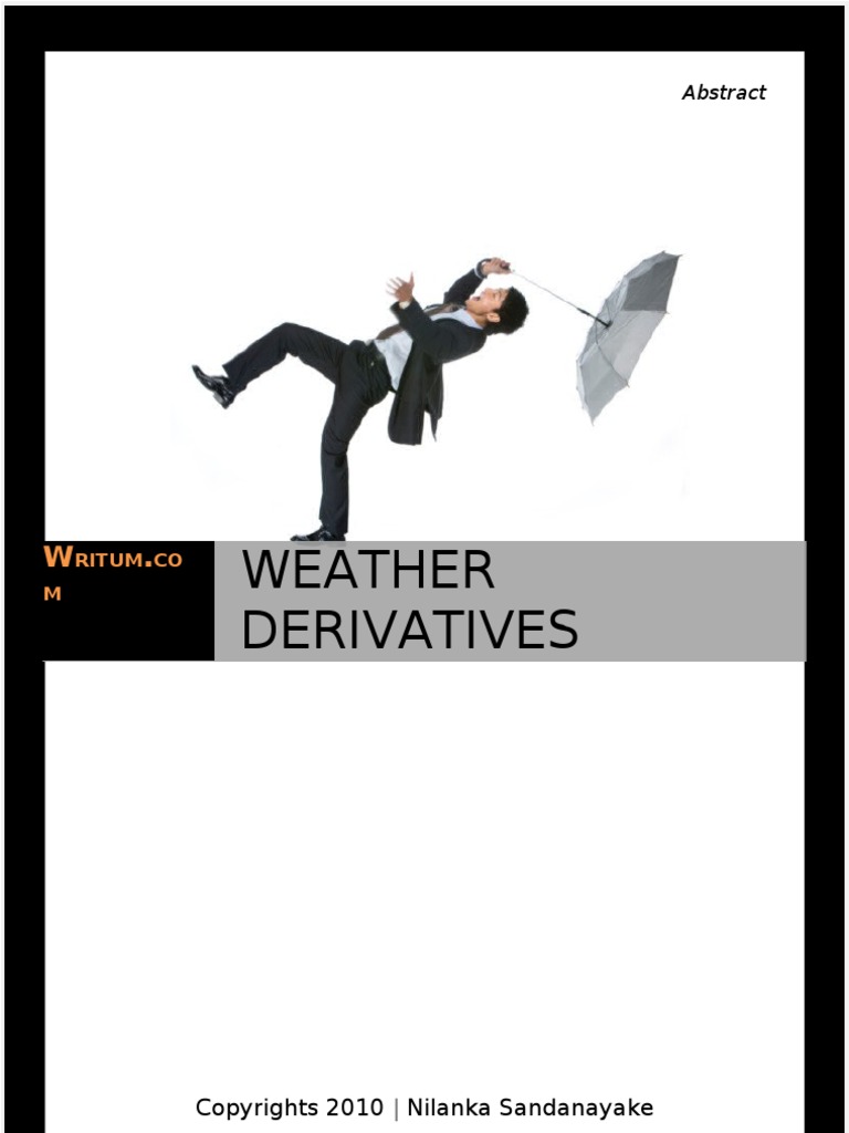 Weather Derivatives - The Impact | PDF | Derivative (Finance) | Futures ...