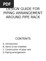Design Practice For Piping Arangement (Pipe Rack) | PDF | Chemical ...