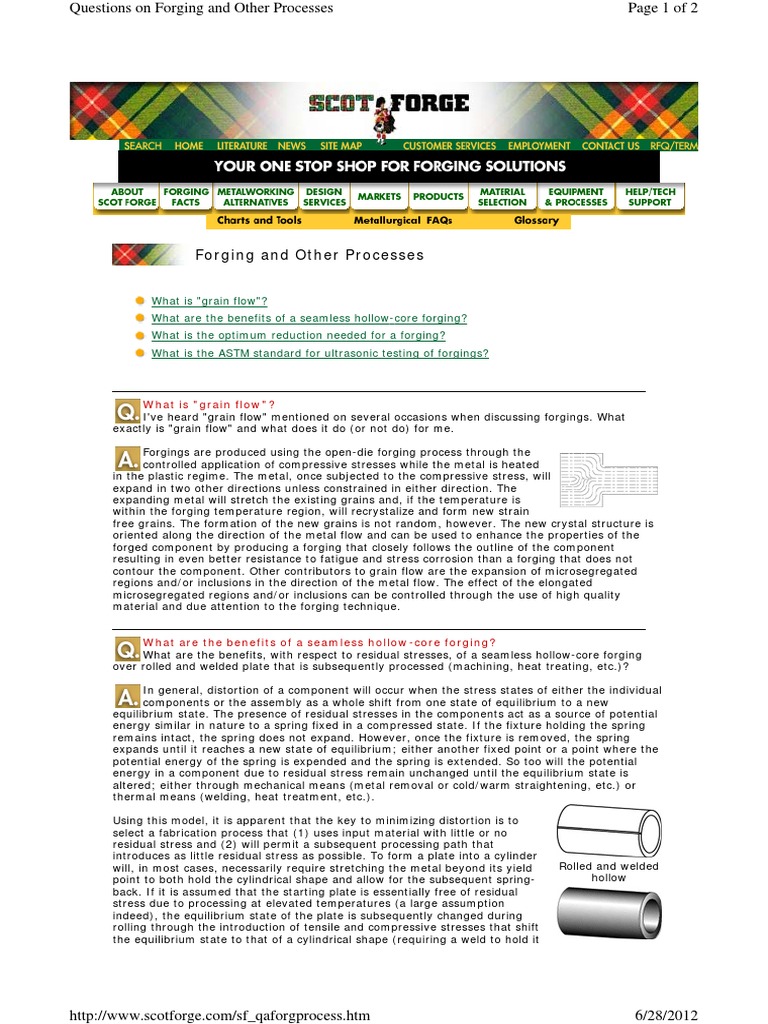 What Is Grain Flow | PDF | Forging | Thermodynamic Equilibrium