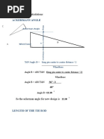 Ackerman Angle Calculations | PDF | Steering | Triangle