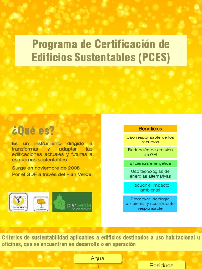 Programa de Certificación de Edificios Sustentables (PCES) | Arquitectura sostenible ...