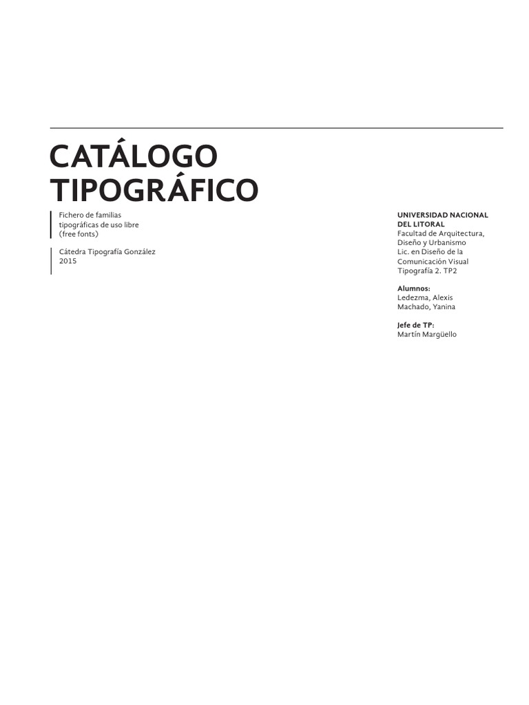 Catalogo Tipográfico | PDF | Tipografía | Tecnología de medios