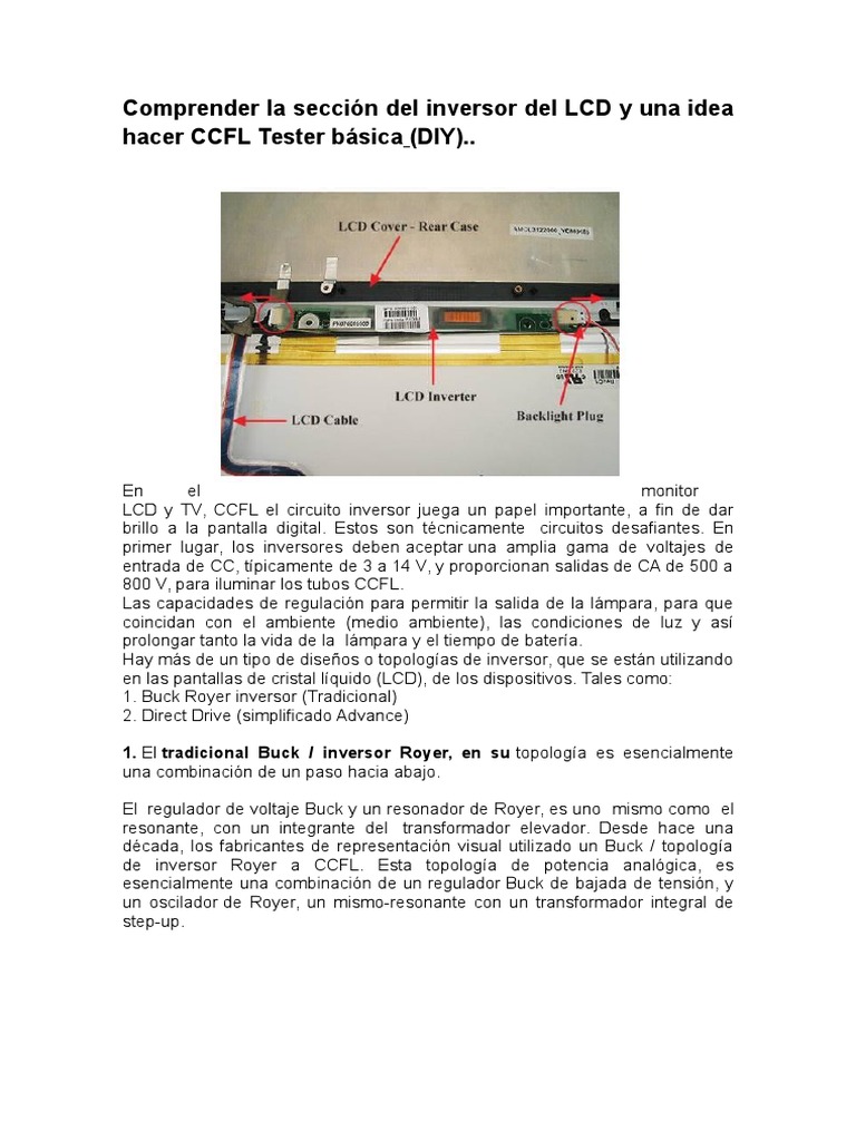 Understanding LCD Monitor Inverters and How to Build a Basic CCFL ...