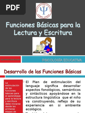 cama borde inercia funciones de la lectura y escritura Nevada Ser amado saber