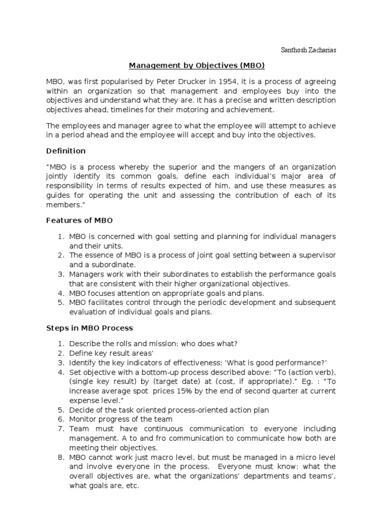 Understanding Management by Objectives | PDF | Goal | Action (Philosophy)