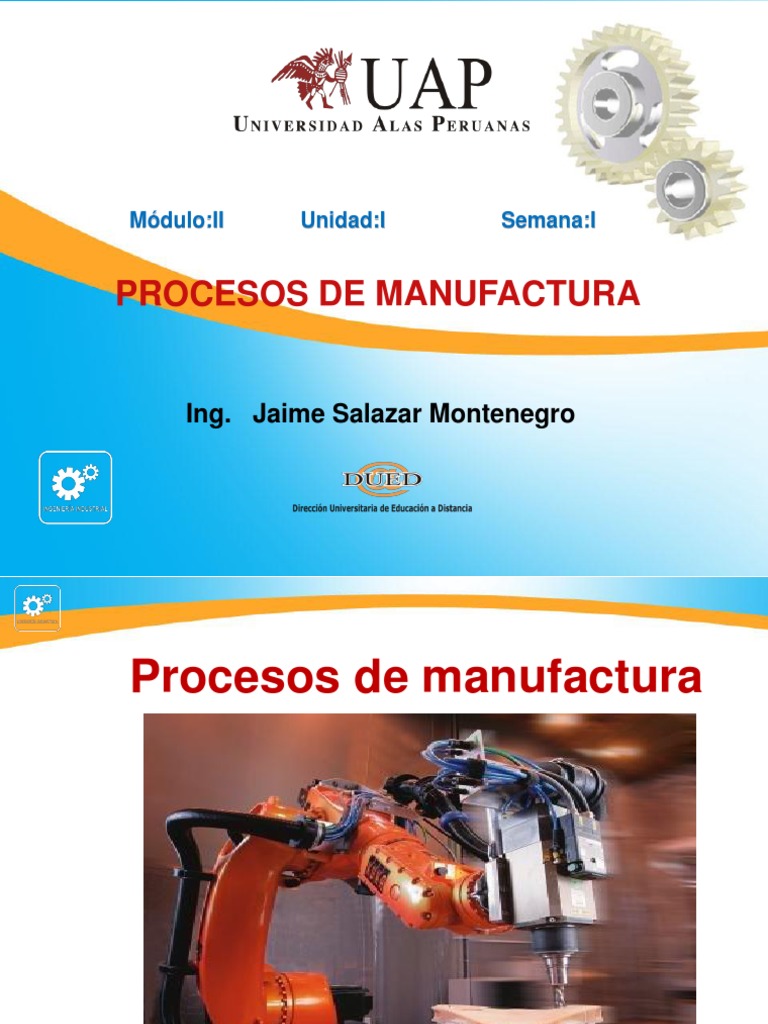 Procesos de Manufactura 01 | PDF | Calidad (comercial) | Planificación