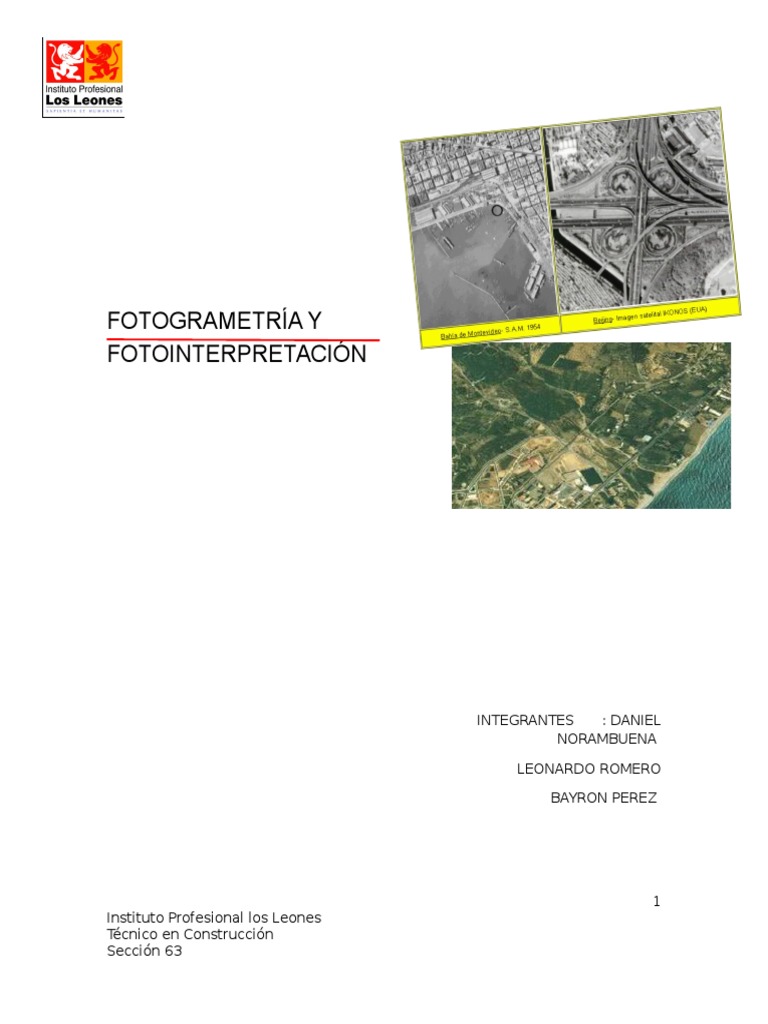 fotogrametria y fotointerpretacion | Fotografía aérea | Suelo