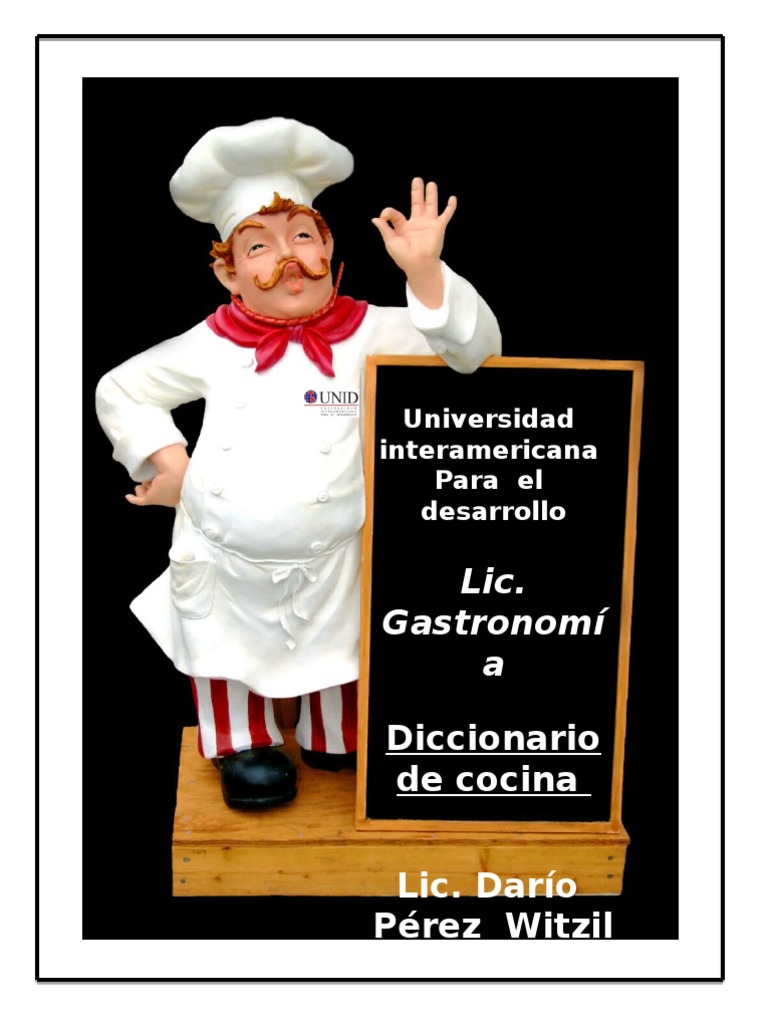 Diccionario Culinario de Cocina | PDF | Caldo | Cocinando