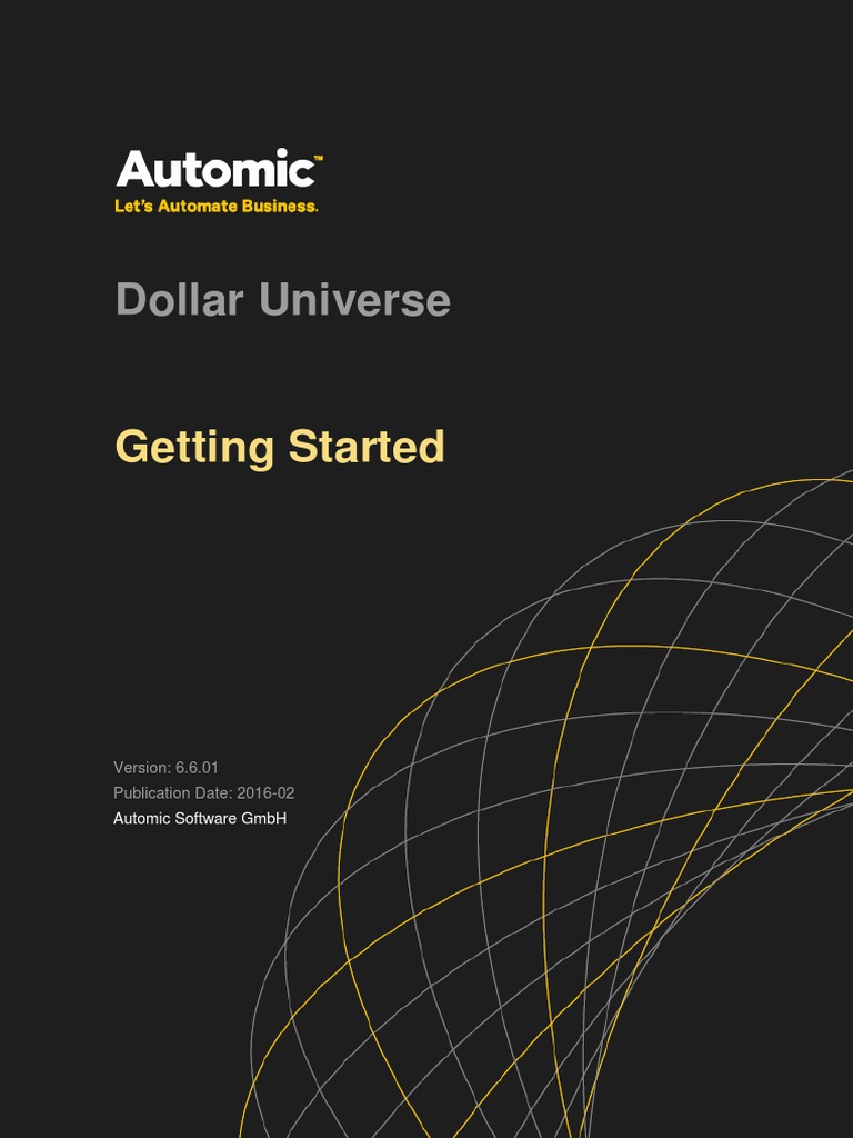 Dollar - Universe 6.6 Getting Started Guide en | PDF | Command Line Interface | Graphical User ...
