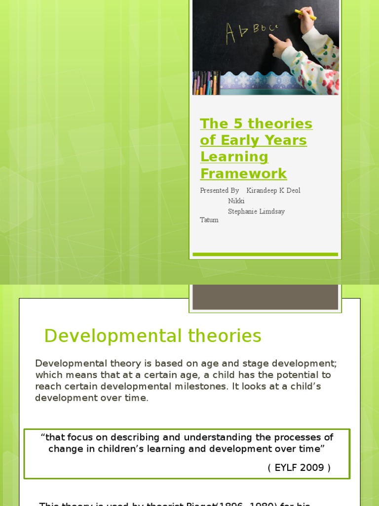 Theories of Early Childhood Education | PDF | Theory | Learning