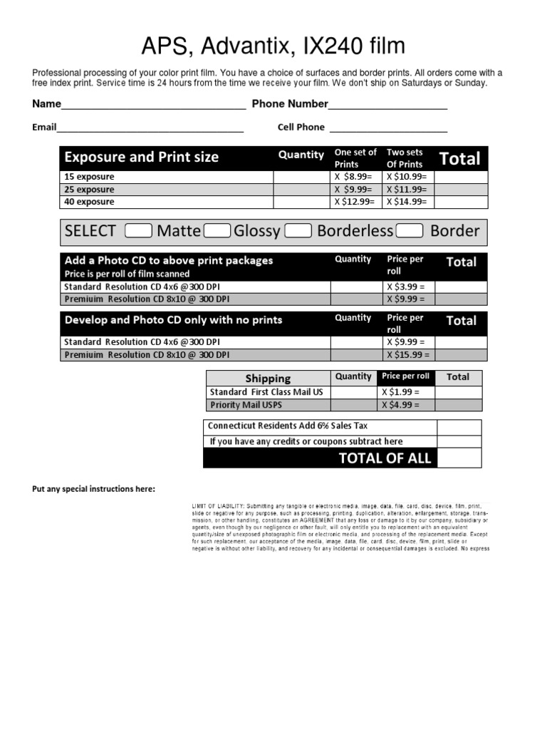 Aps Film Processing | PDF | United States Postal Service | Media Technology