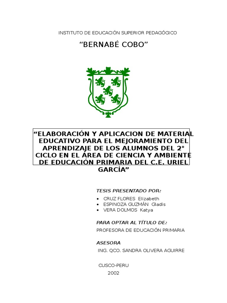 Bernabe Cobo | PDF