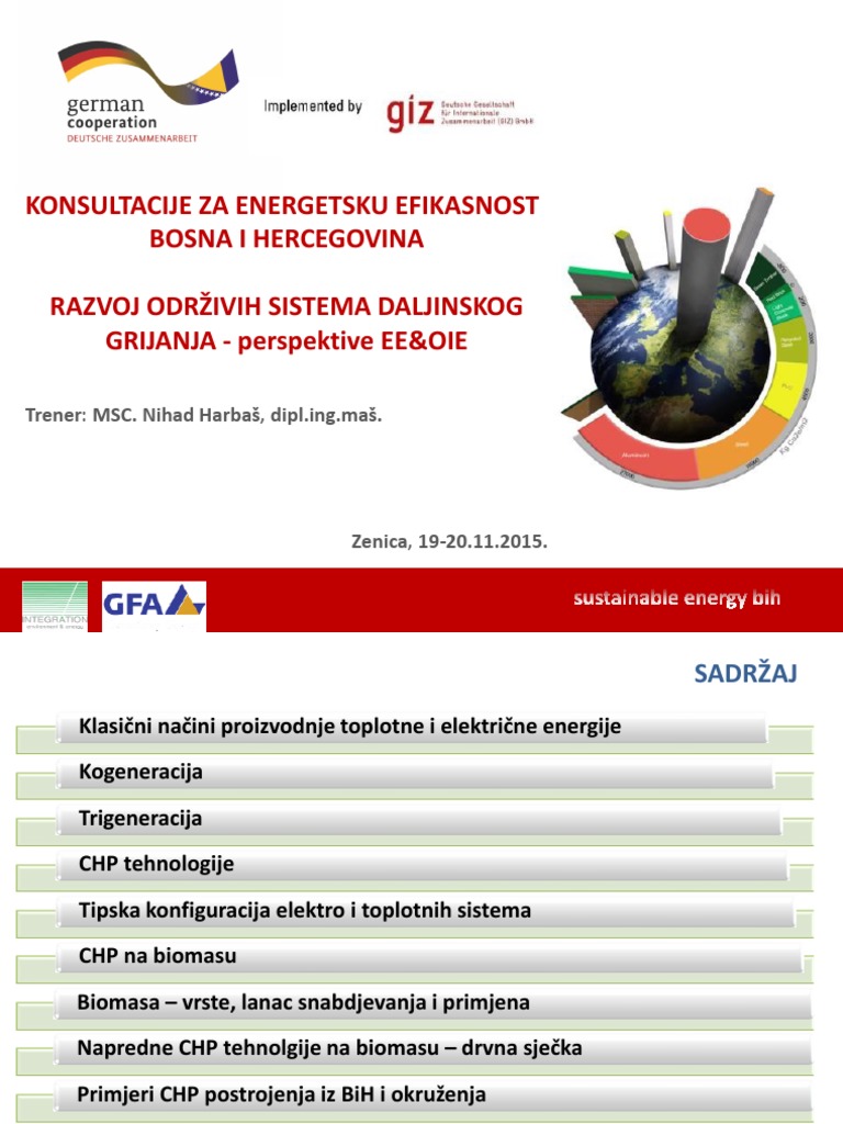 Razvoj Održivih Sistema Daljinskog Grijanja Perspektive EEOIE PDF | PDF
