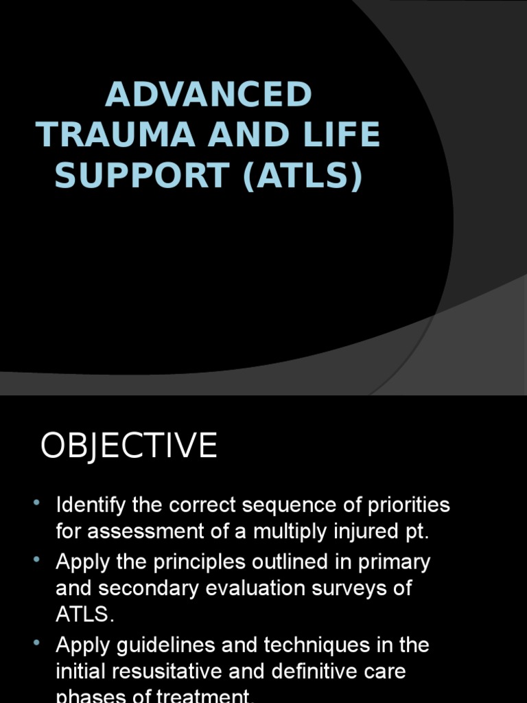 ATLS Trauma Protocol Overview 2024 | PDF | Medical Emergencies ...