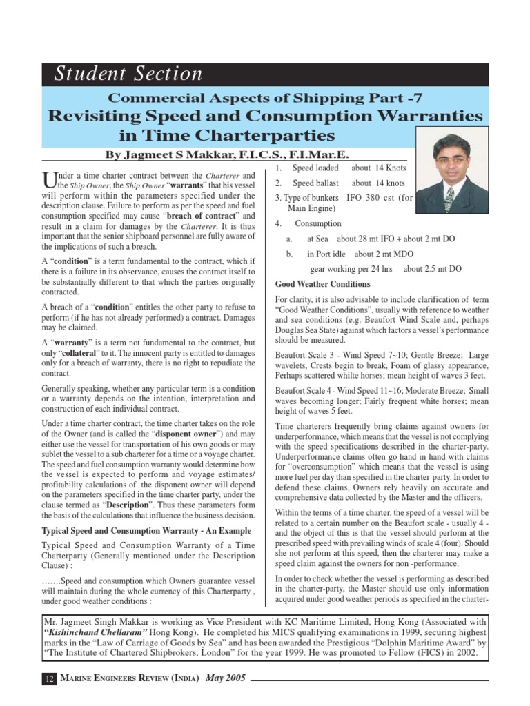 Time Charter 2 | PDF | Breach Of Contract | Ships