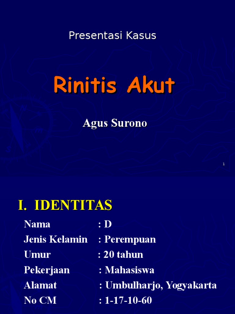 Presentasi Kasus Rhinitis Akut | PDF | Sains & Matematika