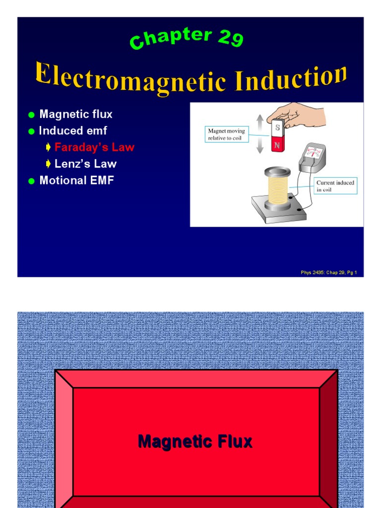 Magnetic Flux Induced Emf Lenz's Law Motional EMF | PDF ...