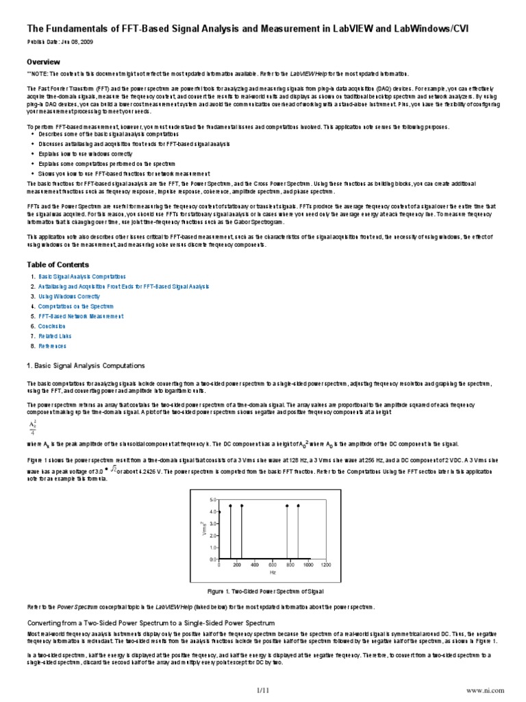 NI Tutorial 4278 en | PDF | Spectral Density | Bandwidth (Signal Processing)