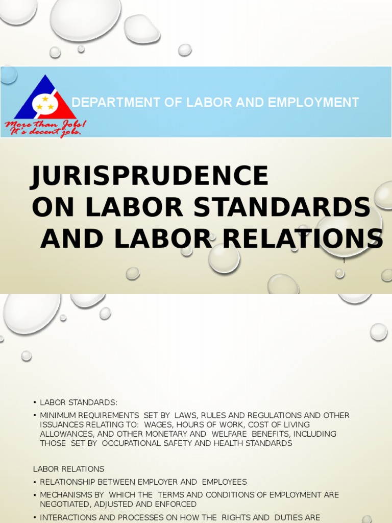 Labor Standards and Relations Overview | PDF | Independent Contractor ...