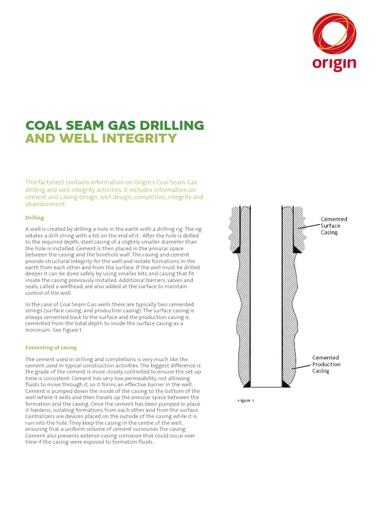 CSG Drilling and Well Integrity | PDF | Casing (Borehole) | Oil Well