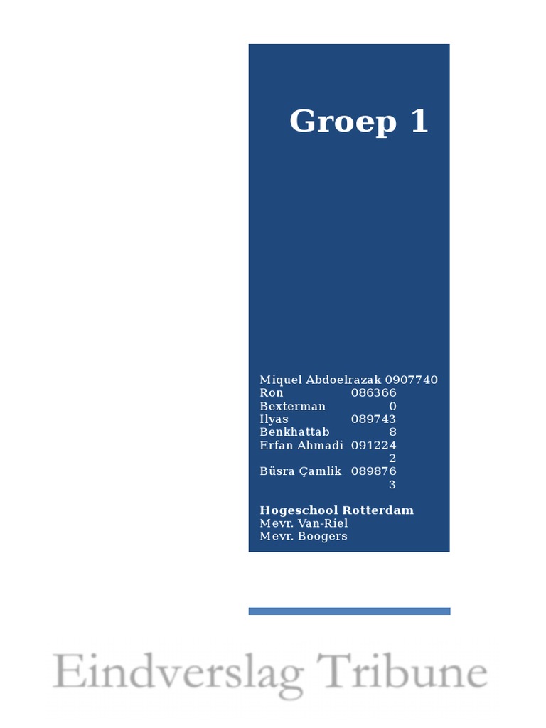 Eindverslag Compleet | PDF