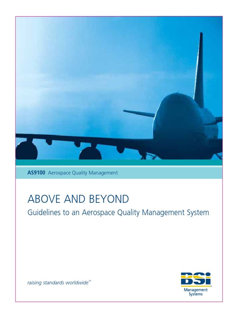 Above and Beyond: Guidelines To An Aerospace Quality Management System ...