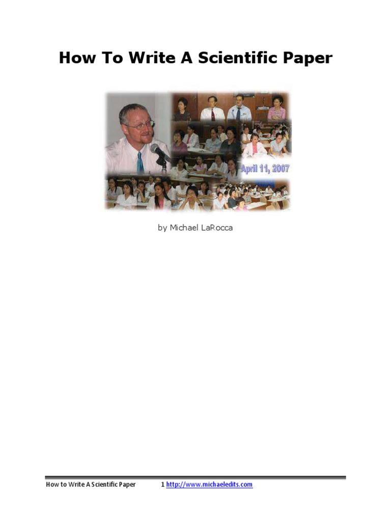 How To Write A Scientific Paper Worth Reading | PDF | Abstract (Summary ...
