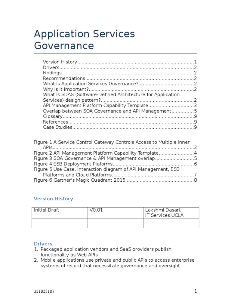 Application Services Governance | PDF | Application Programming ...