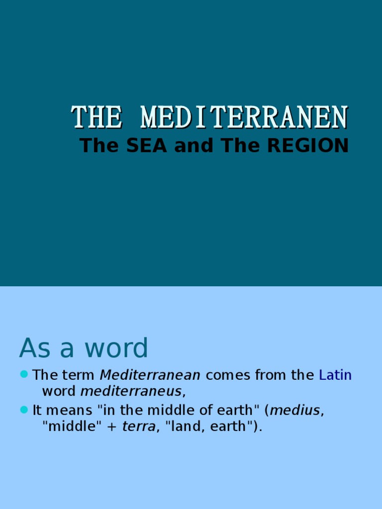 2 Sea | PDF | Mediterranean Sea | Geography