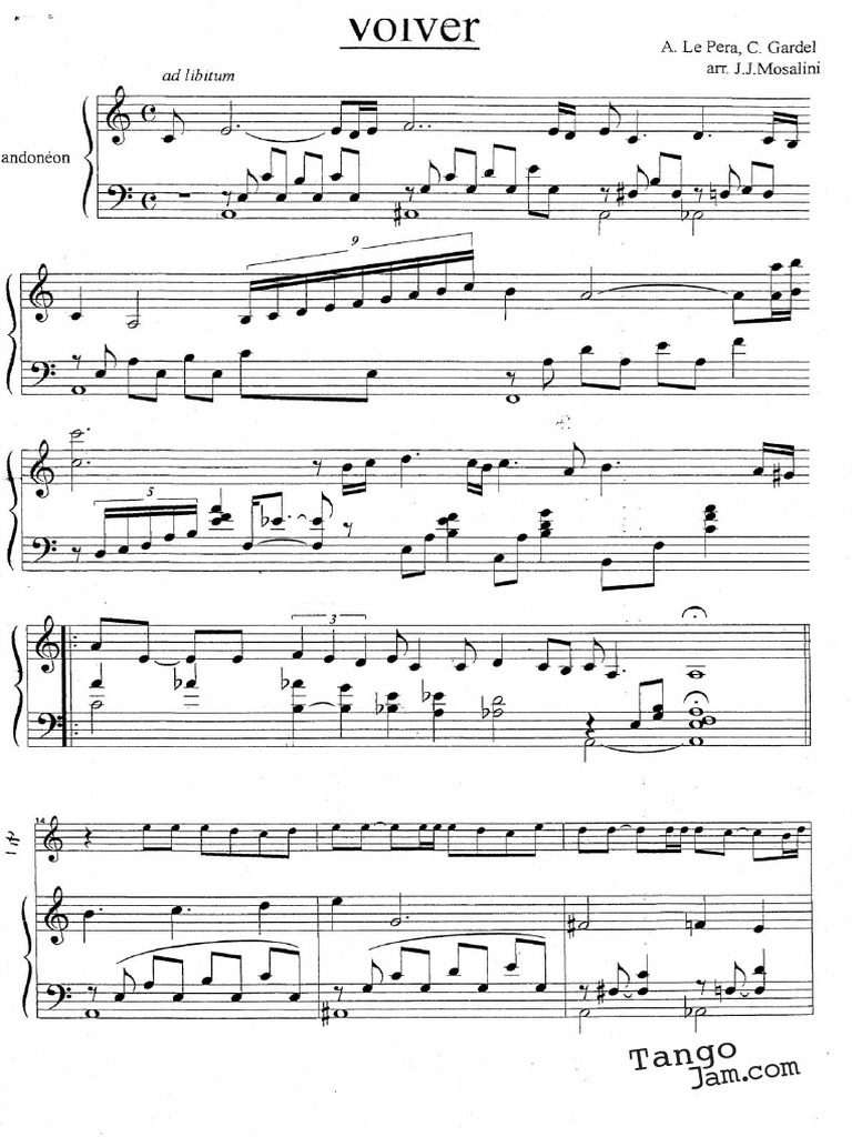 Volver Tango Juan Jose Mosalini | PDF