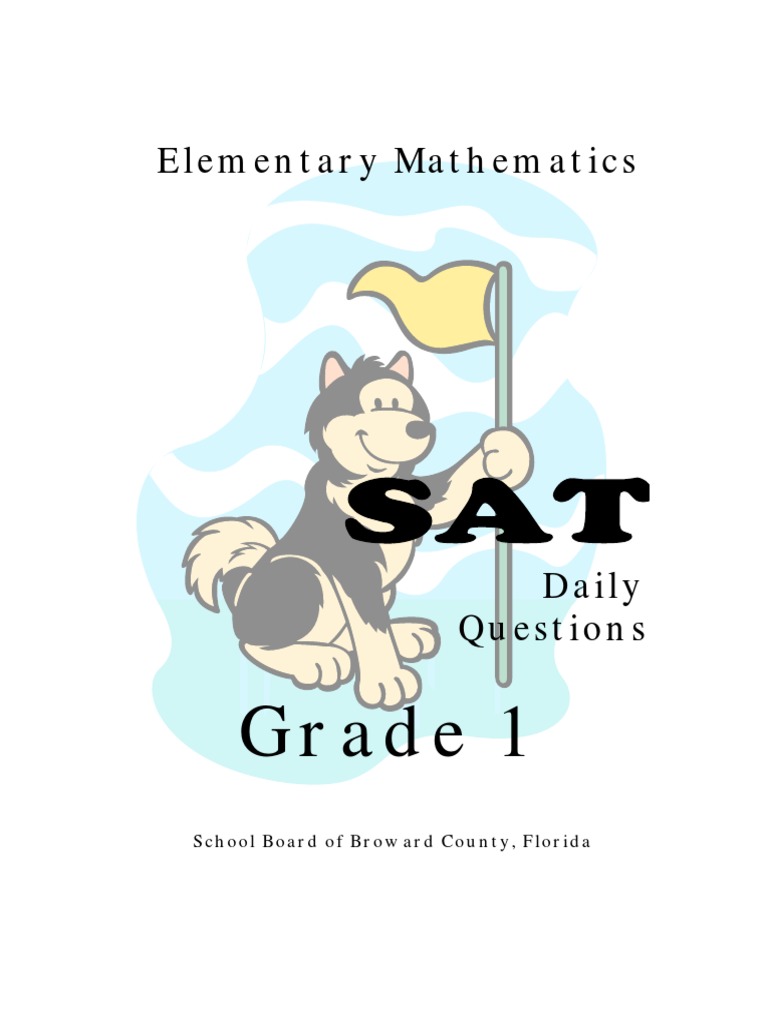 Sat Math Daily Grade 1 | PDF | Sat | Cakes