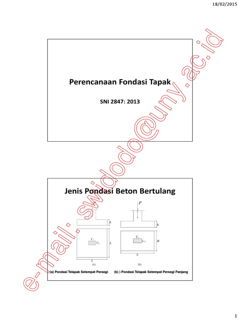 Fondasi Tapak - 0 | PDF