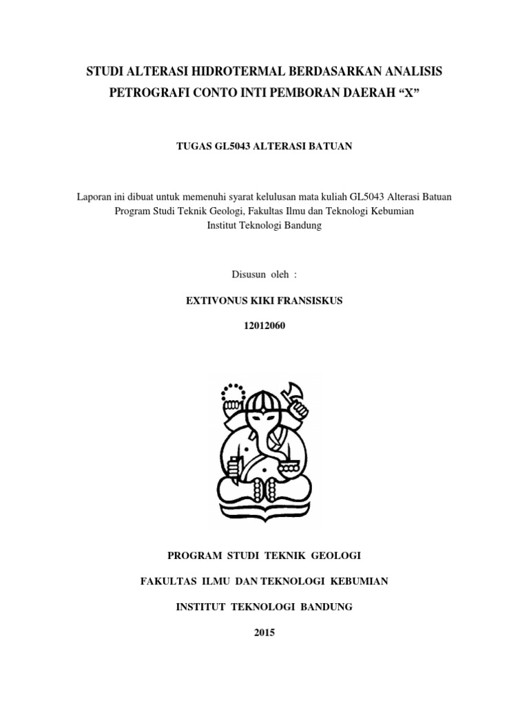 Studi Alterasi Hidrotermal Berdasarkan A | PDF | Sains & Matematika