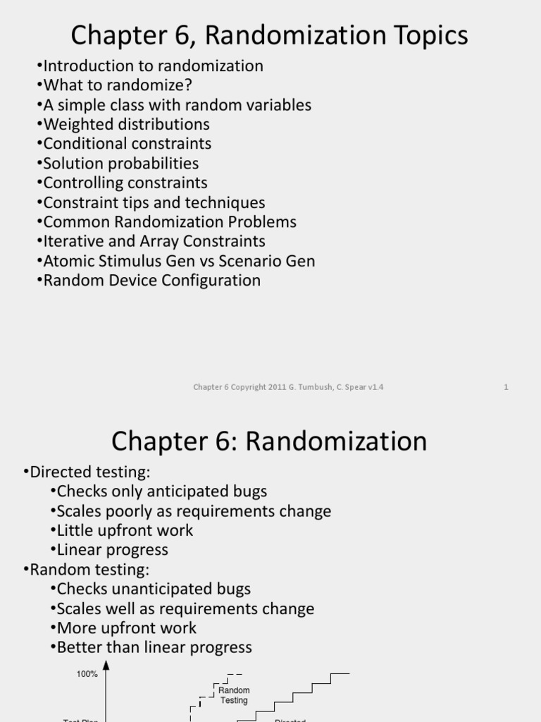 Chap 6 Randomization | PDF | Software Engineering | Computer Data