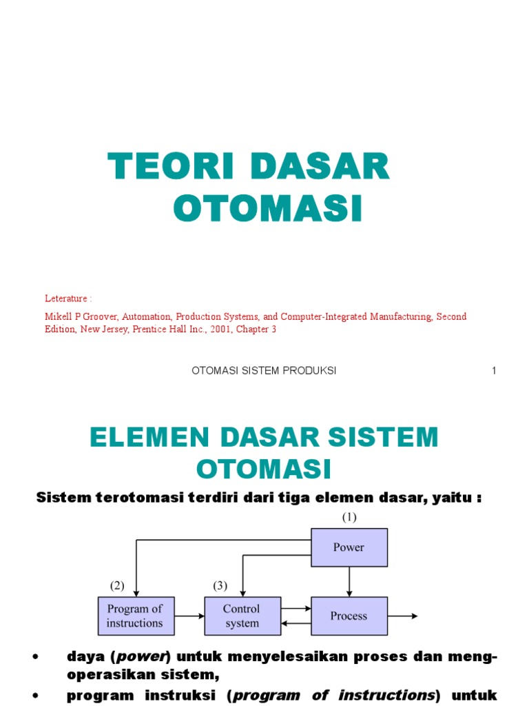Dasar Otomasi Produksi | PDF