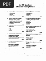 UT Level II General Questions | PDF | Waves | Ultrasound